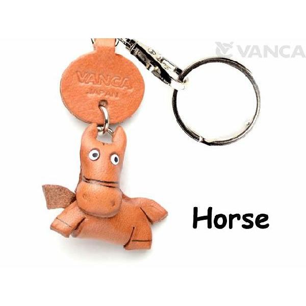 うま 動物キーホルダー バンカクラフト 革物語 VANCA CRAFT レザー 手作り グッズ 雑貨 革小物 ウマ 馬 動物 アニマル 名入れ ...