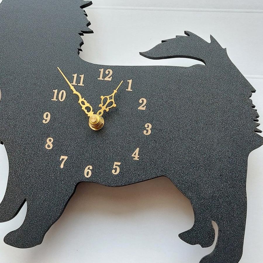 ワンちゃんシルエット時計 チワワ黒 静音壁掛け時計 おしゃれ 職人が作る日本製 プレゼント 贈り物 : VANIVOヤフー店 - 通販 - Yahoo!ショッピング
