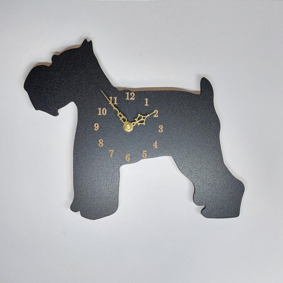 ワンちゃんシルエット時計 ミニチュアシュナウザー 黒 静音壁掛け時計 おしゃれ 職人が作る日本製 プレゼント 贈り物 : VANIVOヤフー店 - 通販 - Yahoo!ショッピング