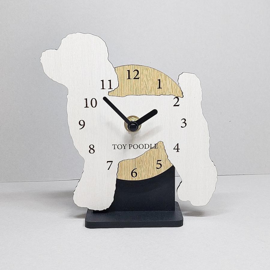 コンパクトワンちゃん置き時計・ 掛け時計 トイプードル 白 静音壁 掛け時計 おしゃれ 職人が作る 日本製 プレゼント 贈り物 : t-0031 : VANIVOヤフー店 - 通販 ...