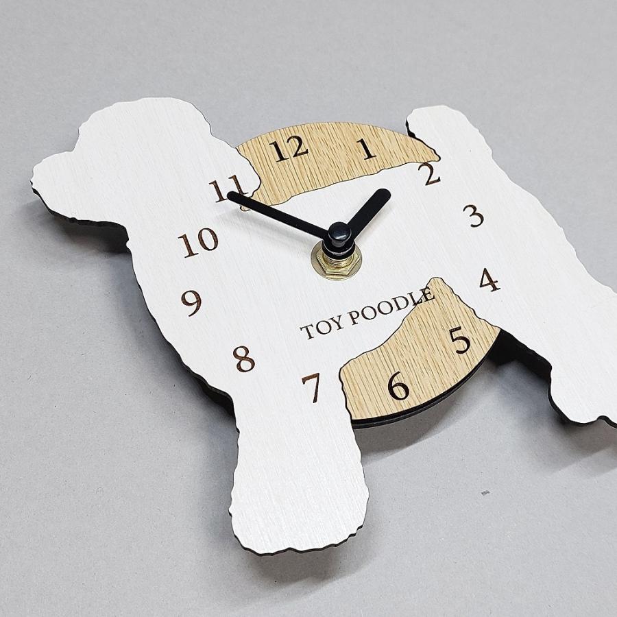 コンパクトワンちゃん置き時計・ 掛け時計 トイプードル 白 静音壁 掛け時計 おしゃれ 職人が作る 日本製 プレゼント 贈り物 : t-0031 : VANIVOヤフー店 - 通販 ...