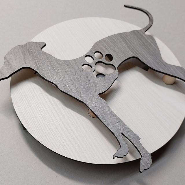 【人感センサー・ウォールライト】名入れ・文字入れ はみ出しワンちゃん イタリアングレーハウンド グレー おしゃれ 職人が作る日本製 プレゼント 贈り物 : VANIVOヤフー店 - 通販 ...