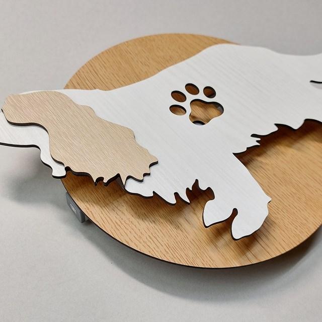 【人感センサー・ウォールライト】名入れ・文字入れ はみ出しワンちゃん キャバリア おしゃれ 職人が作る日本製 プレゼント 贈り物 : VANIVOヤフー店 - 通販 - Yahoo!ショッピング