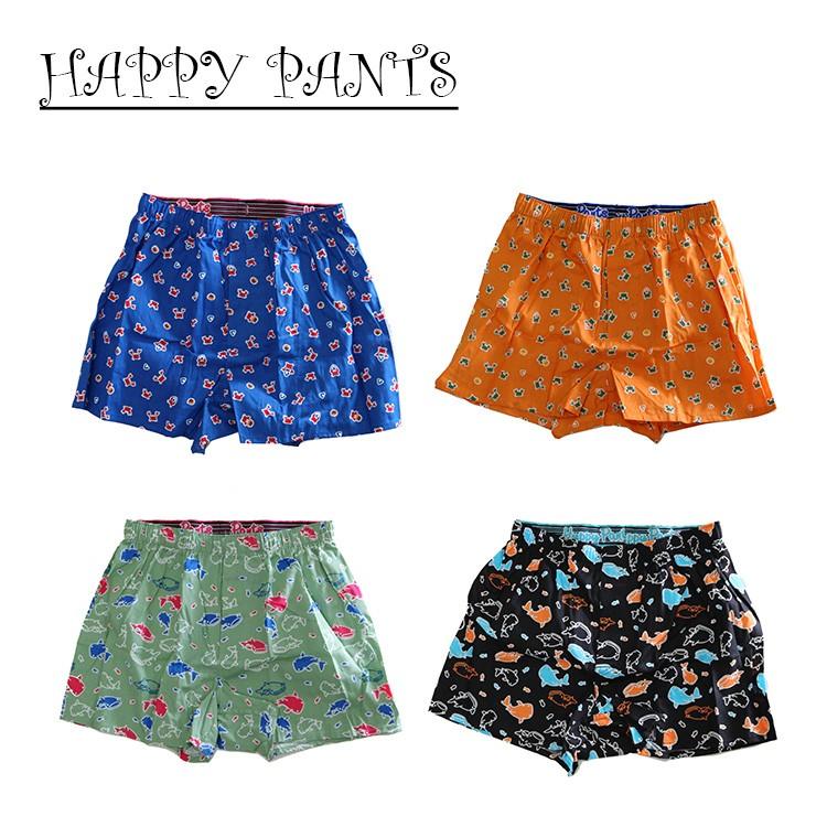 HAPPY PANTSハッピー気分トランクス/前開き/じんべいざめ/かに/メンズインナー : ステテコ パジャマ バンタン - 通販 ...