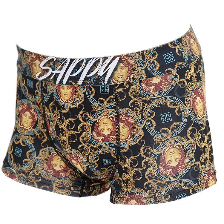 SAPPY ボクサーパンツ メンズ 下着 パンツ 男性用 d-576 ボクサー 前とじ メデューサ : ステテコ パジャマ バンタン - 通販 - Yahoo!ショッピング