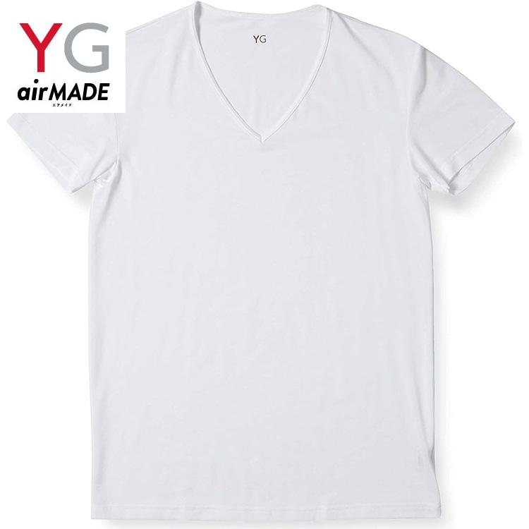 GUNZE グンゼ YG エアメイド 下着 メンズ インナーシャツ 半袖Vネックシャツ Vネックシャツ Tシャツ 抗菌防臭 極軽 超速乾 : ステテコ パジャマ バンタン - 通販 ...