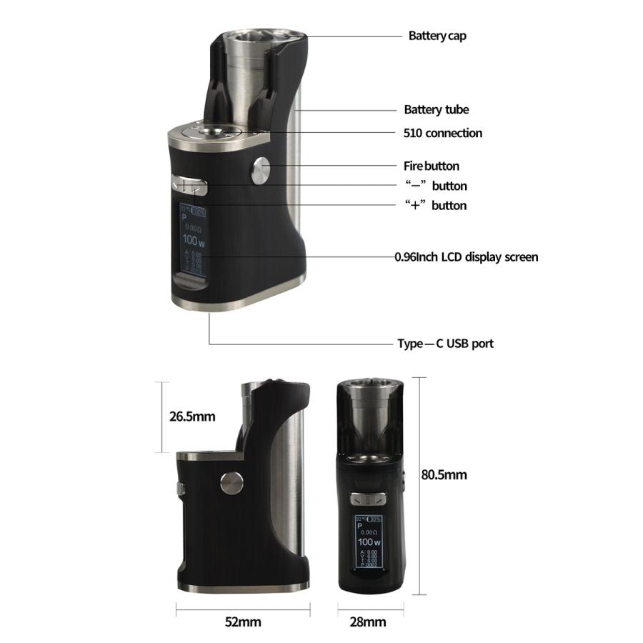 電子タバコ ベイプ VSS B'adapt Pro SBS BOX MOD Hippovape 本体のみ[バッテリー無し] ビーアダプトプロ ...