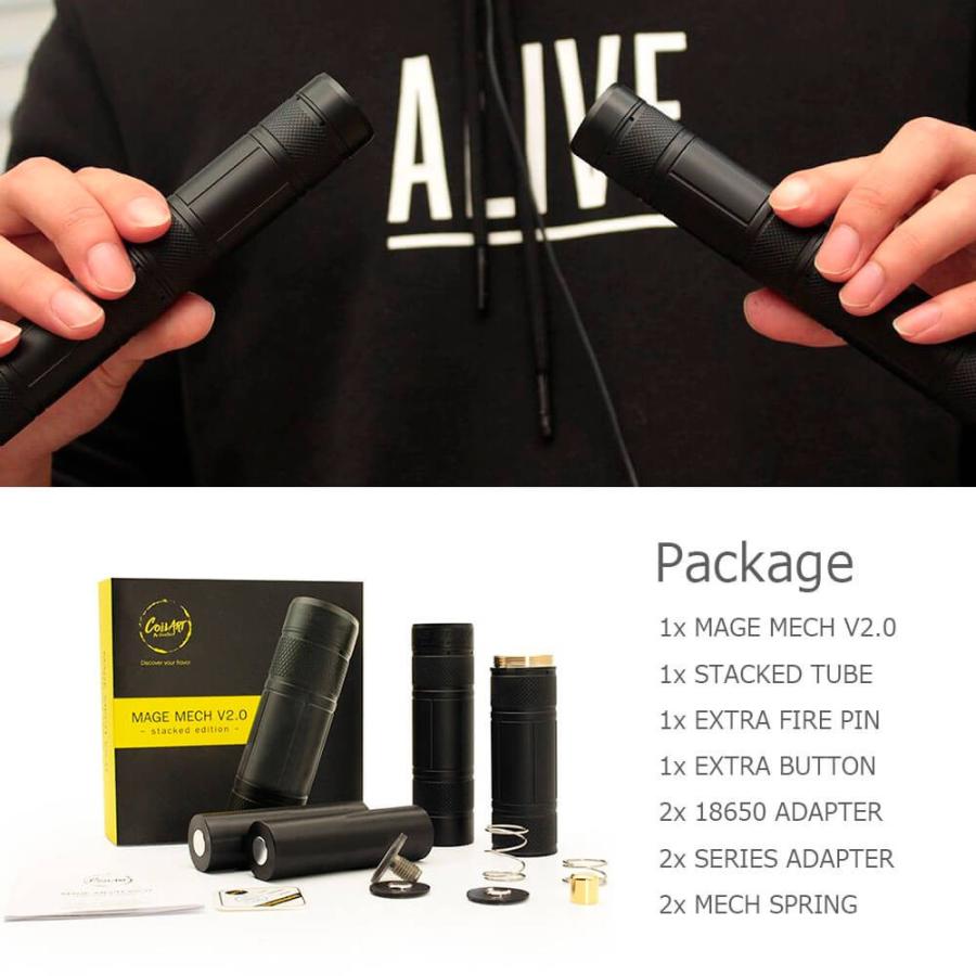 CoilART MAGE MECH V2.0 - stacked edition - コイルアート メイジ メカニカル スタック(直列)モード ...