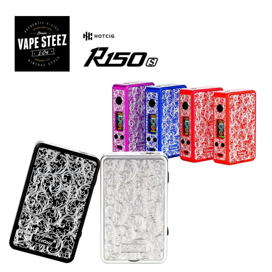 ( 送料無料 あすつく ) HOTCIG R150S TC Box MOD ホットシグ 150W ボックスMOD テクニカルMOD デュアル ...
