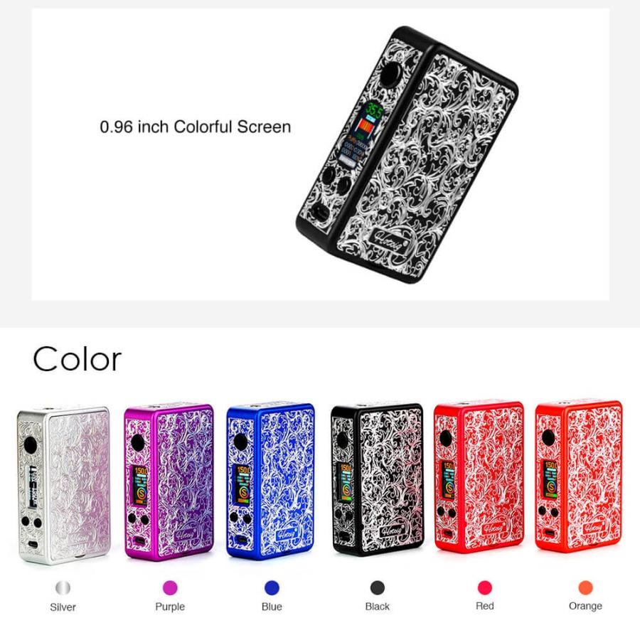 ( 送料無料 あすつく ) HOTCIG R150S TC Box MOD ホットシグ 150W ボックスMOD テクニカルMOD デュアル ...