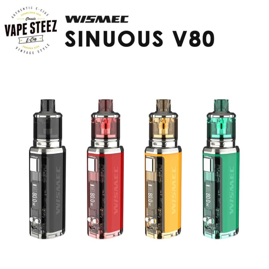 vape VTC4バッテリー1本付き WISMEC SINUOUS V80 電子タバコ スターターキット : sinuous-v80 : VAPE STEEZ - 通販 - Yahoo!ショッピング