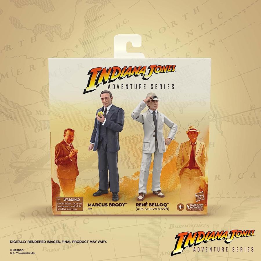 Indiana Jones Adventure Series Marcus Brody Rene Belloq 6-Inch Action ...