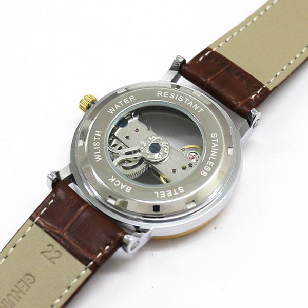 自動巻き腕時計 シンプル機能のフルスケルトンデザイン ゴールドケース 革ベルト 機械式腕時計 WSA002-GDS メンズ腕時計 送料無料 : 腕時計アパレル雑貨小物のSP - 通販 ...