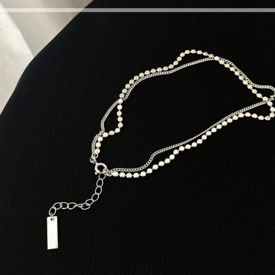 アンクレット レディース シルバー シンプル ダブル S925 10代 20代 30代 40代 50代 : 財布 アクセサリー 犬猫 スマホのバリーショップ - 通販 - Yahoo!ショッピング