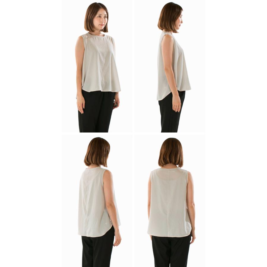 Dignite collier ディニテコリエ ストレッチシフォンノースリーブBL 80255301(旧品番80242202)【2025春夏】 : varzy - 通販 - Yahoo!ショッピング