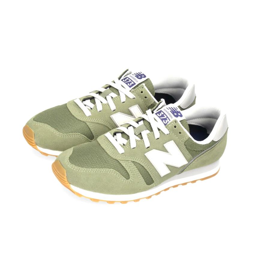 New Balance ニューバランス New Balance ML373 SI2 23.5cm D カ−キ/ホワイト/グレ− レディ−ススニーカー ジョッキング ウオ−キング トラベル向き ...