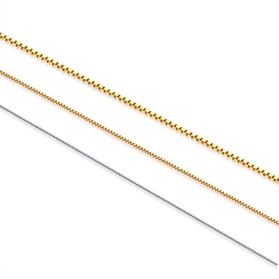 [AINUOSHI] ベネチアンチェーン K18 18金 シルバー925， 細め 長さ 55cm， 1.8mm幅 : Vast Forest - 通販 - Yahoo!ショッピング
