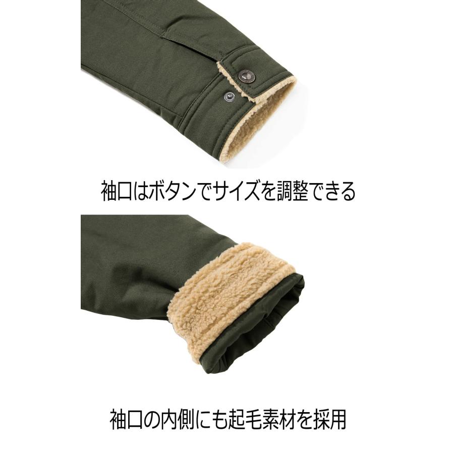 [KEFITEVD] ドカジャン 防寒着 作業用 メンズ ブルゾン カジュアル ジャンパー ライダースシャケット 厚手 od グリーン 3XL : s-b09lhtprms-20241015 ...