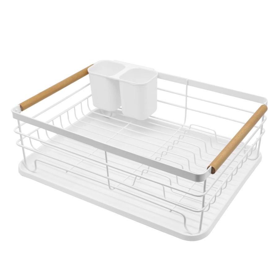 WKWW水切りラック 食器の収納&乾燥用水切りかご 滑り止め 頑丈水切りラック 省スペース 皿立て水切りラック 箸立てポケット付 : Vast ...