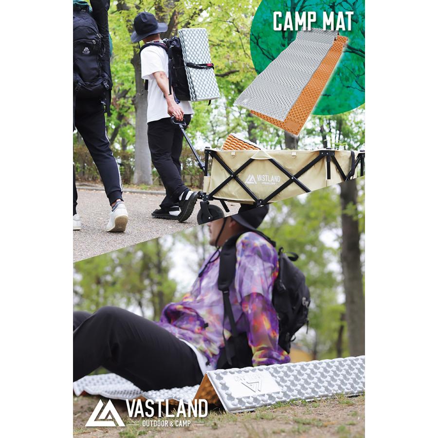 VASTLAND 【5日は10%オフクーポン配布】VASTLAND キャンプマット アウトドアマット レジャーマット 厚さ20mm アルミ加工 IXPE 折りたたみ コンパクト 収納袋付き ...