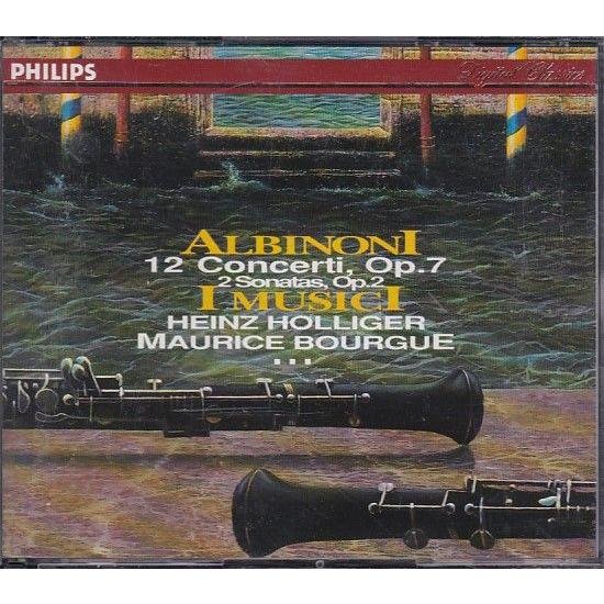 ★CD PHILIPS Albinoni:12 Concerti Op.7 アルビノーニ:協奏曲集.5声のソナタ CD2枚組 *ホリガー ...