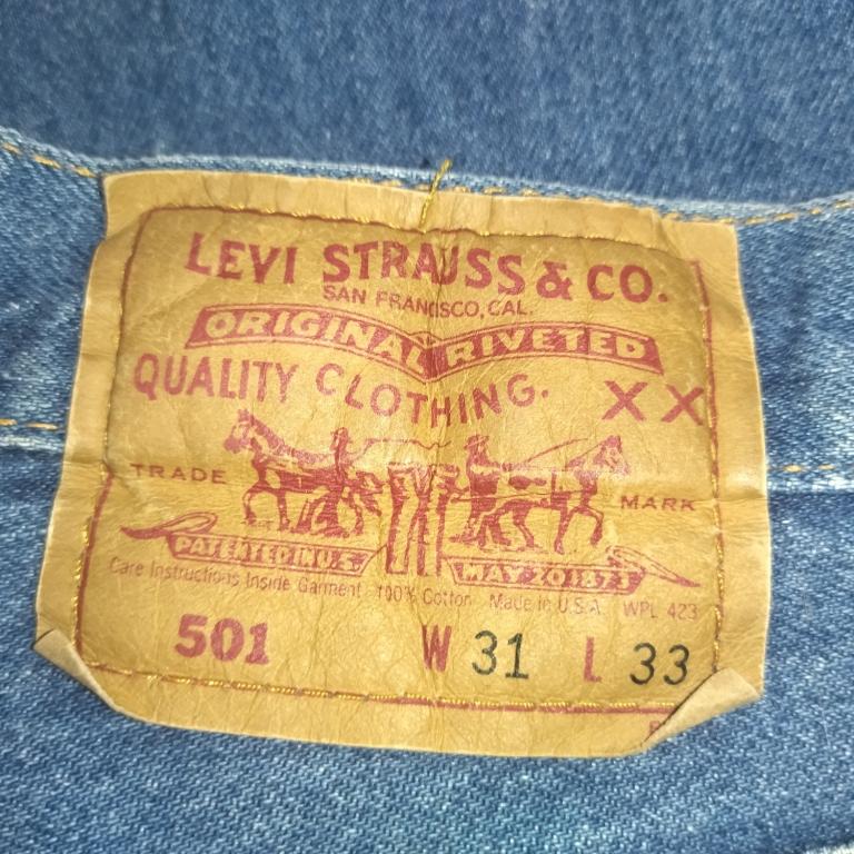 LEVI'S 501 MADE IN USA 90'S パッチ表記W31トップボタン裏501 色残り、生地厚め : いちさん堂 ヤフー店 - 通販 - Yahoo!ショッピング