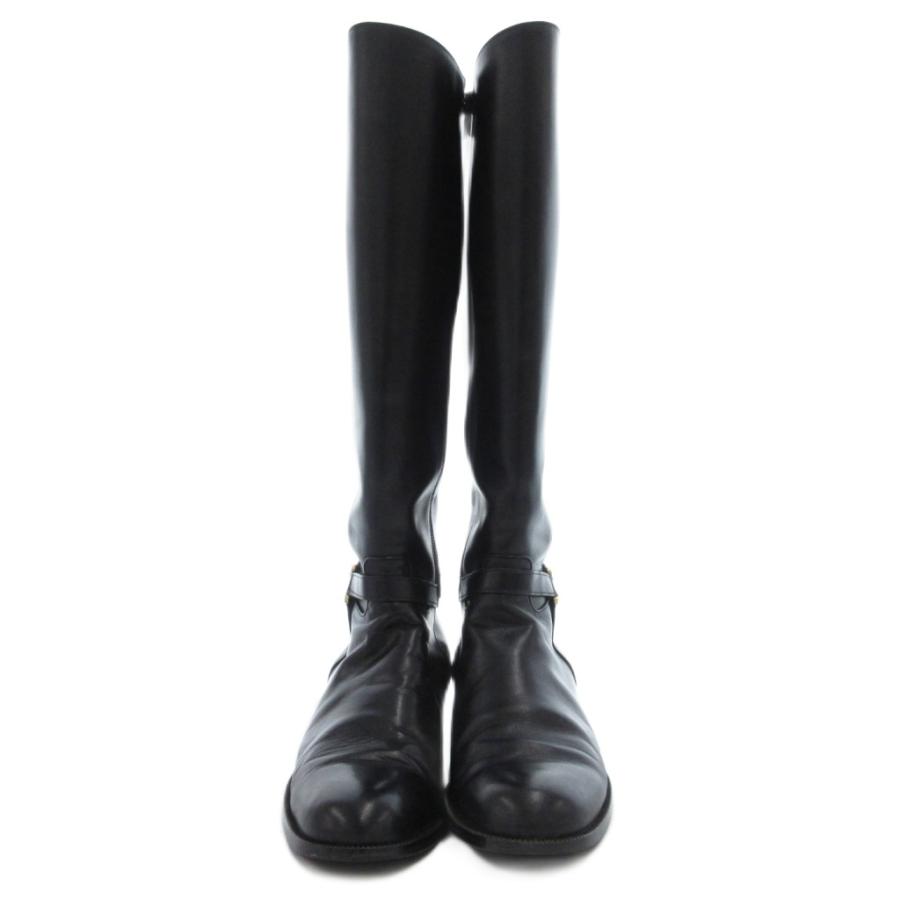REGAL（リーガル） ロングブーツ レザー 本革 24cm 黒 ブラック サイド
