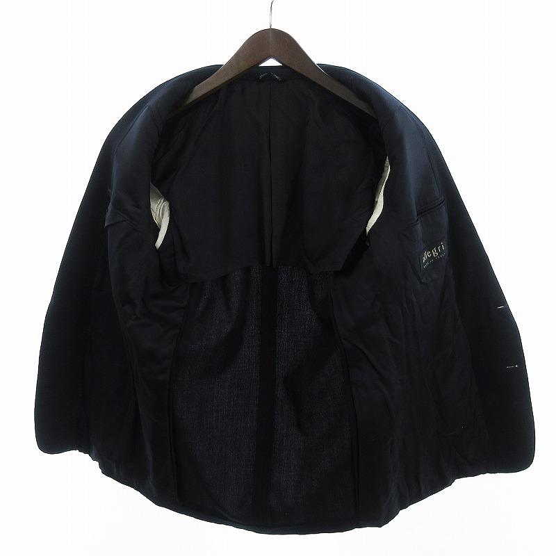 アレグリ allegri テーラードジャケット 2B 背抜き 48R 黒 ブラック