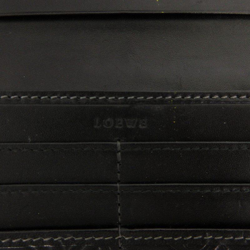 LOEWE ロエベ ロゴマニア 160周年記念 長財布 フラップ 型押し LOEWE ロエベ ロゴマニア 160周年記念 長財布 フラップ 型押し