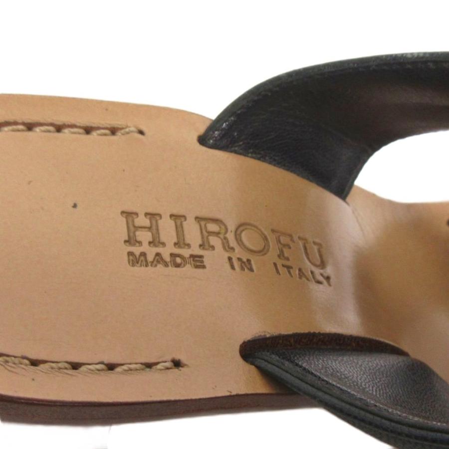 ヒロフ HIROFU サンダル ヒール 紺 ネイビー 茶 ブラウン 22.5 靴 レディース : ブランド古着販売のベクトル - 通販 - Yahoo!ショッピング