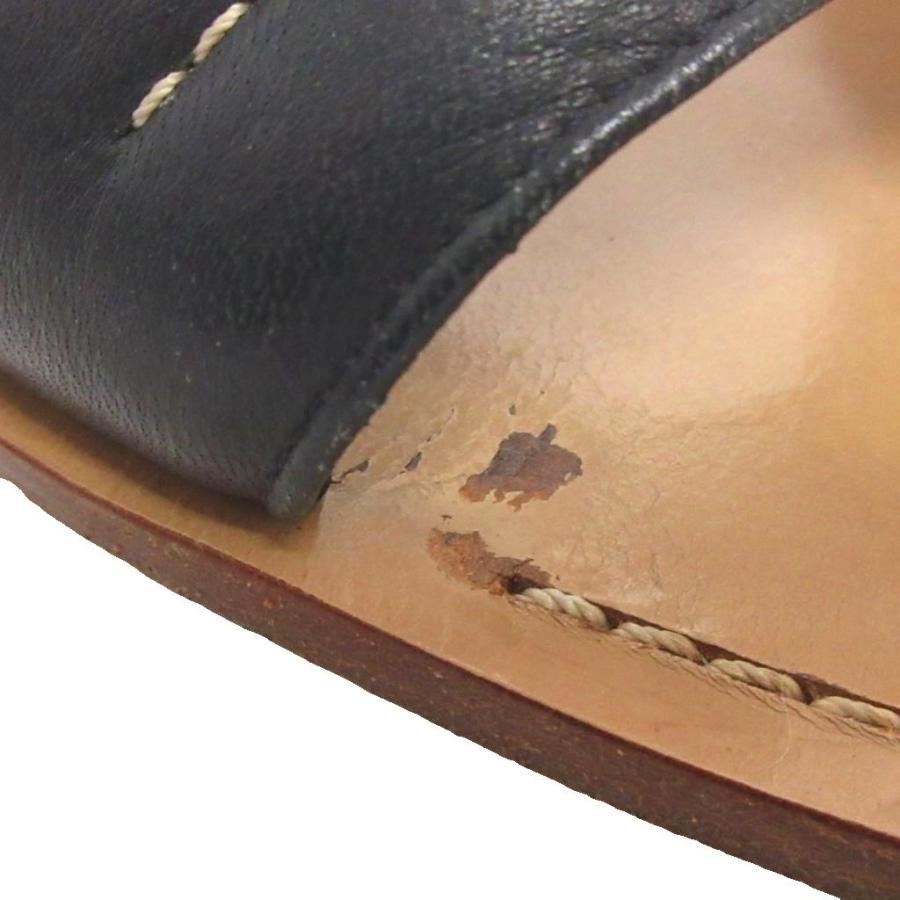 ヒロフ HIROFU サンダル ヒール 紺 ネイビー 茶 ブラウン 22.5 靴 レディース : ブランド古着販売のベクトル - 通販 - Yahoo!ショッピング