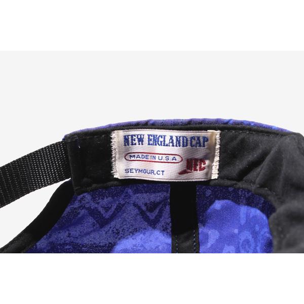 NEW ENGLAND CAP ニューイングランドキャップ 総柄 リフレクタープリント キャップ 帽子 F BLUE ブルー / メンズ ...