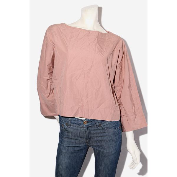 ユニクロ UNIQLO エクストラファイン プルオーバー 八分袖 コットンT ブラウス シャツ M PINK ピンク 231-178906 ...