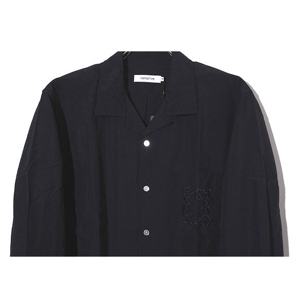 2 未使用品 2025SS nonnative ノンネイティブ VOYAGER L/S SHIRT NYLON WEATHER ナイロンウェザークロス オープンカラーシャツ DK.NAVY ダ ...