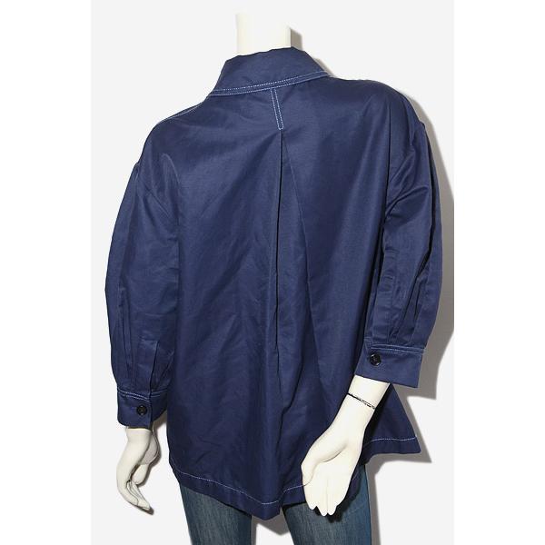 MARNI（マルニ） リネン コットン ブレンド ライト ショートコート ジャケット 36 BLUE ブルー JKMA0258X0 ...