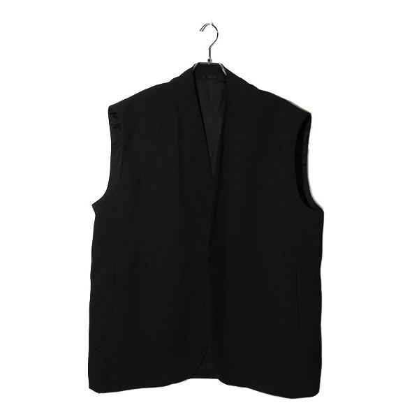 2023SS LAD MUSICIAN ラッドミュージシャン SLEEVELESS JACKET スリーブレス ジャケット 44 BLACK ...