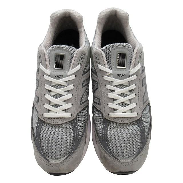 New Balance 2023年製 ニューバランス USA製 M990GL5 990v5 スニーカー ピッグスエード × メッシュ シューズ ...