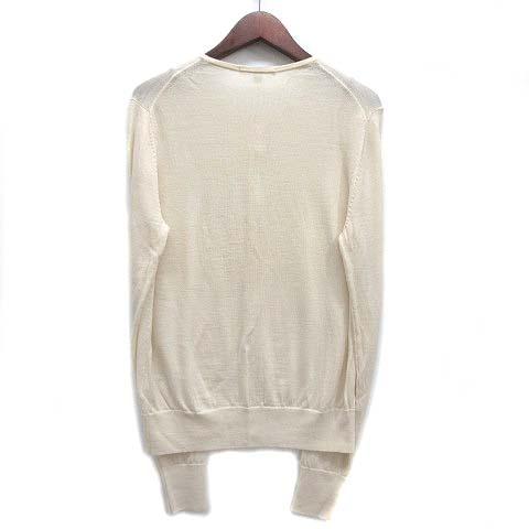 ユニクロ UNIQLO エクストラファインメリノ クルーネック カーディガン 長袖 ウール ニット オフホワイト M 418666 レディース ...