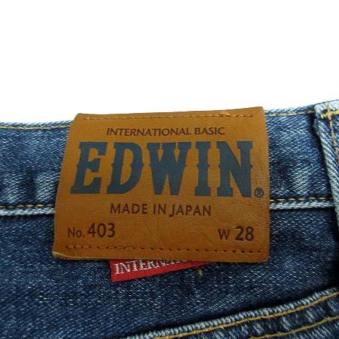 EDWIN エドウィン 403 ふつうのストレート インターナショナルベーシック デニム パンツ ジーンズ インディゴ 28 メンズ : ブランド古着販売のベクトル - 通販 - Yahoo ...