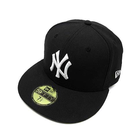 ニューエラ NEW ERA 59FIFTY アンダーバイザー ニューヨークヤンキース キャップ 帽子 ウール レインボー 刺繍 ブラック 黒 ...