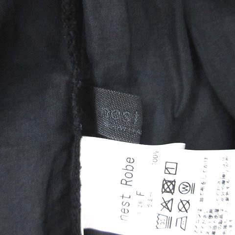 ネストローブ nest Robe ラミー 墨 インディゴ染め ラバリ ブラウス