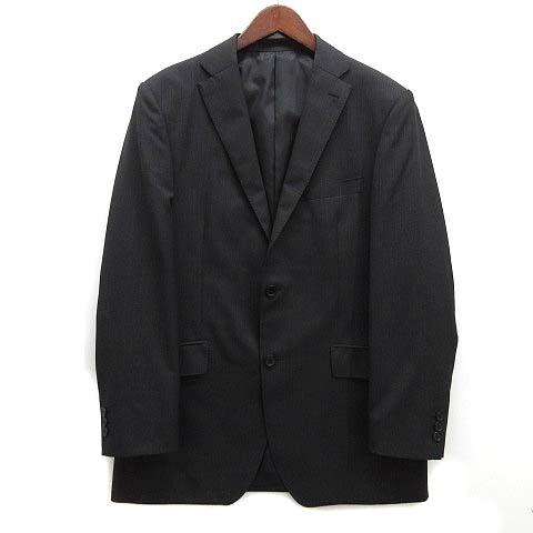 ネオシーザー NEO CAESAR 大賀 スーツ セットアップ ストライプ バーズアイ 2B ジャケット パンツ チャコール ABXL メンズ ...