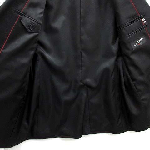 ネオシーザー NEO CAESAR 大賀 スーツ セットアップ ストライプ バーズアイ 2B ジャケット パンツ チャコール ABXL メンズ ...