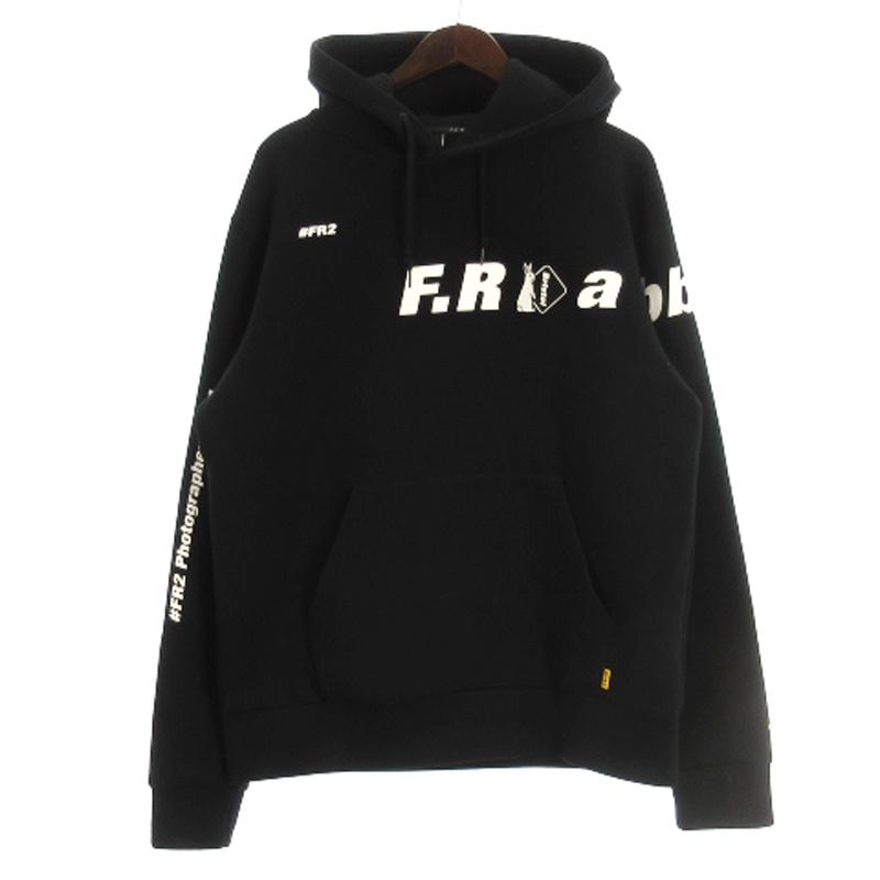 エフシーレアルブリストル F.C.Real Bristol FCRB × #FR2 SWEAT HOODIE スウェットパーカー プルオーバー ロゴ プリント FCRB-202122 ブラ ...