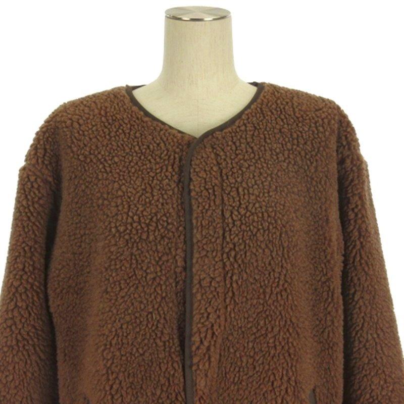 オーチバル ORCIVAL オーシバル ノーカラー ボアコート RC-8083 WBA ブラウン 1 レディース : ブランド古着販売のベクトル - 通販 - Yahoo!ショッピング