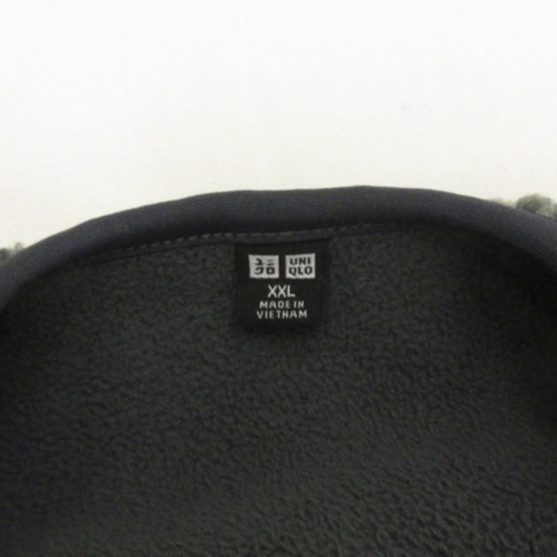 ユニクロ（UNIQLO） ボア フリース クルーネック カーディガン ジャケット 461660 グレー系 XXL FF レディース ...
