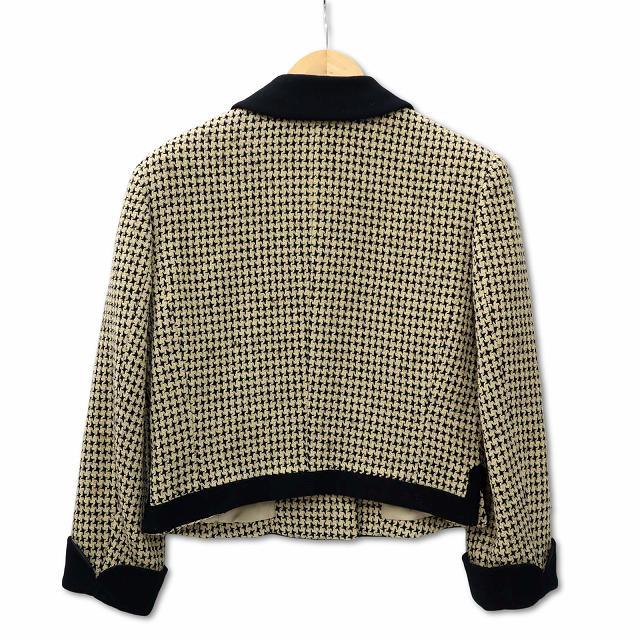 MON GRE FEMME グラン山貴 丸襟 総柄 ジャケット ライトベージュ 9AR (M) レディース : ブランド古着販売のベクトル - 通販 - Yahoo!ショッピング