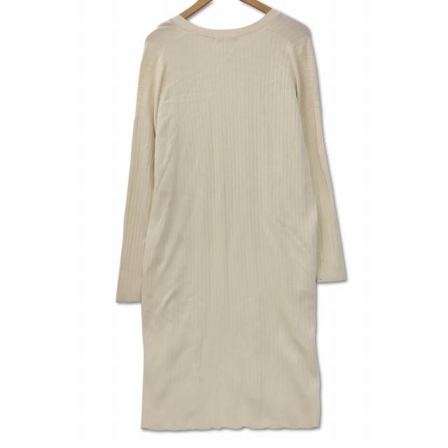 エリオポール heliopole 4201-9913 リブ ロング カーディガン 38 オフホワイト : ブランド古着販売のベクトル - 通販 - Yahoo!ショッピング