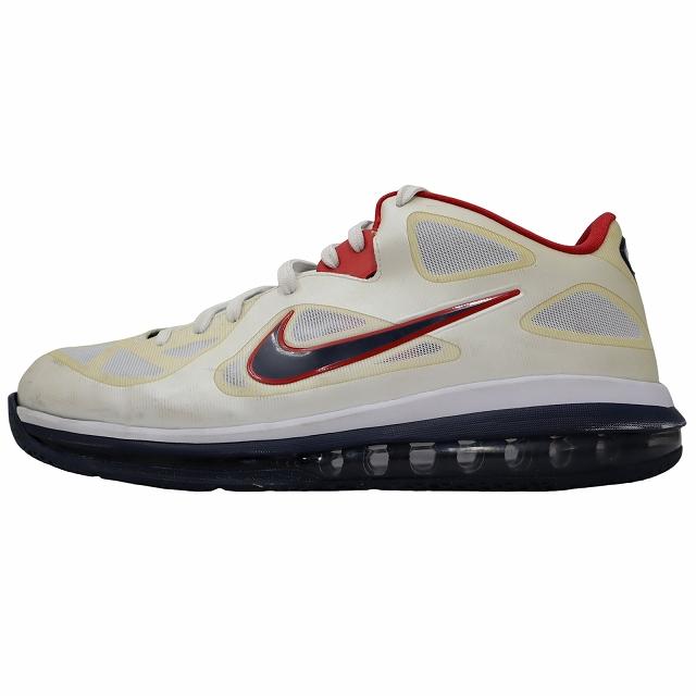 NIKE（ナイキ） NIKE 30.5cm LEBRON 9 LOW USA OLYMPIC WHITE / OBSIDIAN RED ...