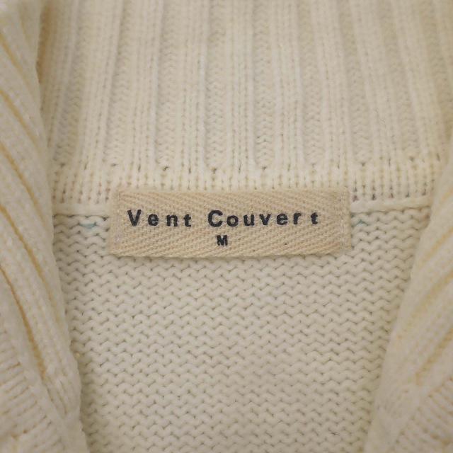 ヴァンクヴェール Vent Couvert クロスステッチ 刺繍入り コットン ニットベスト アイボリー M レディース : ブランド古着販売のベクトル - 通販 - Yahoo!ショッピング